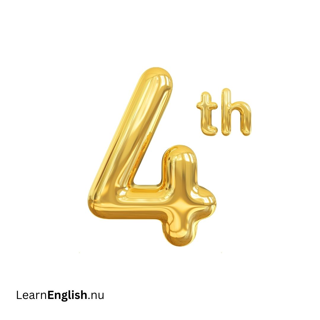 نطق الاعداد الترتيبية بالانجليزي