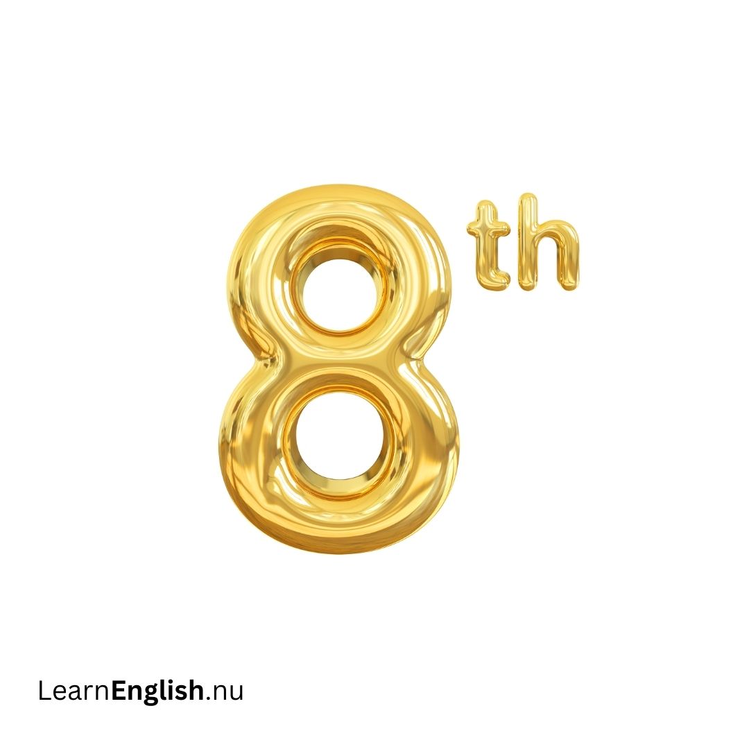 نطق الاعداد الترتيبية بالانجليزي