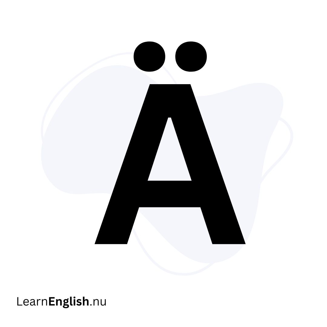 Swedish alphabet A to Z - learn swedish