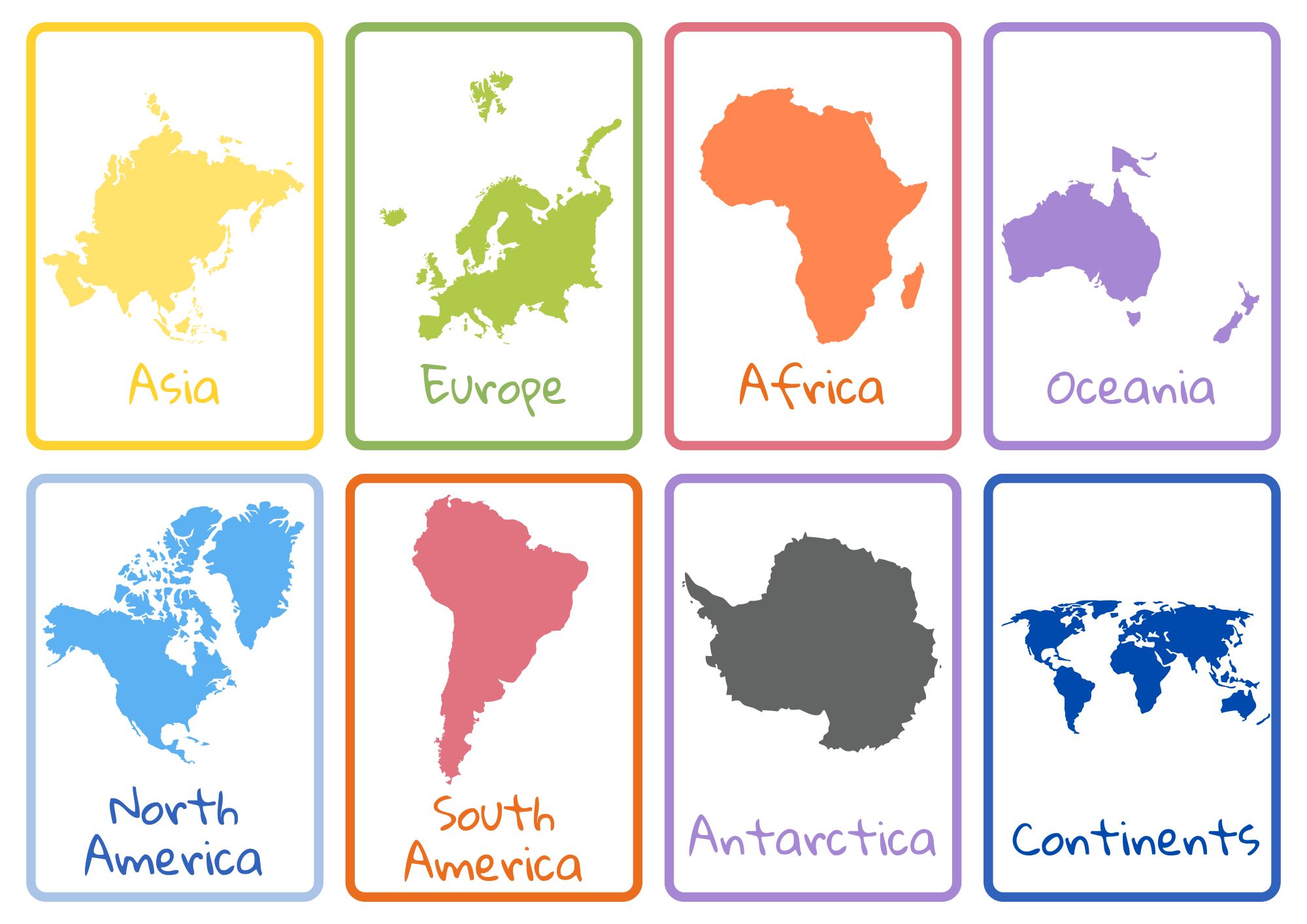 7 Continents Name List 7 Continents Name List